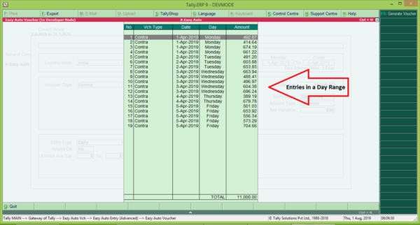 Bulk Voucher Posting In Tally - i-Soft Computer