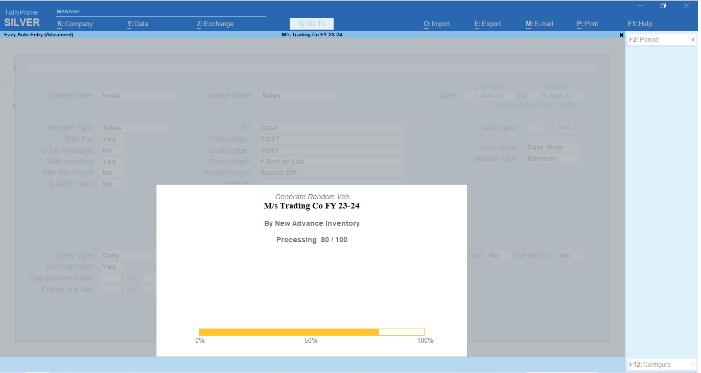 Advance Auto Voucher Tally Prime - i-Soft Computer